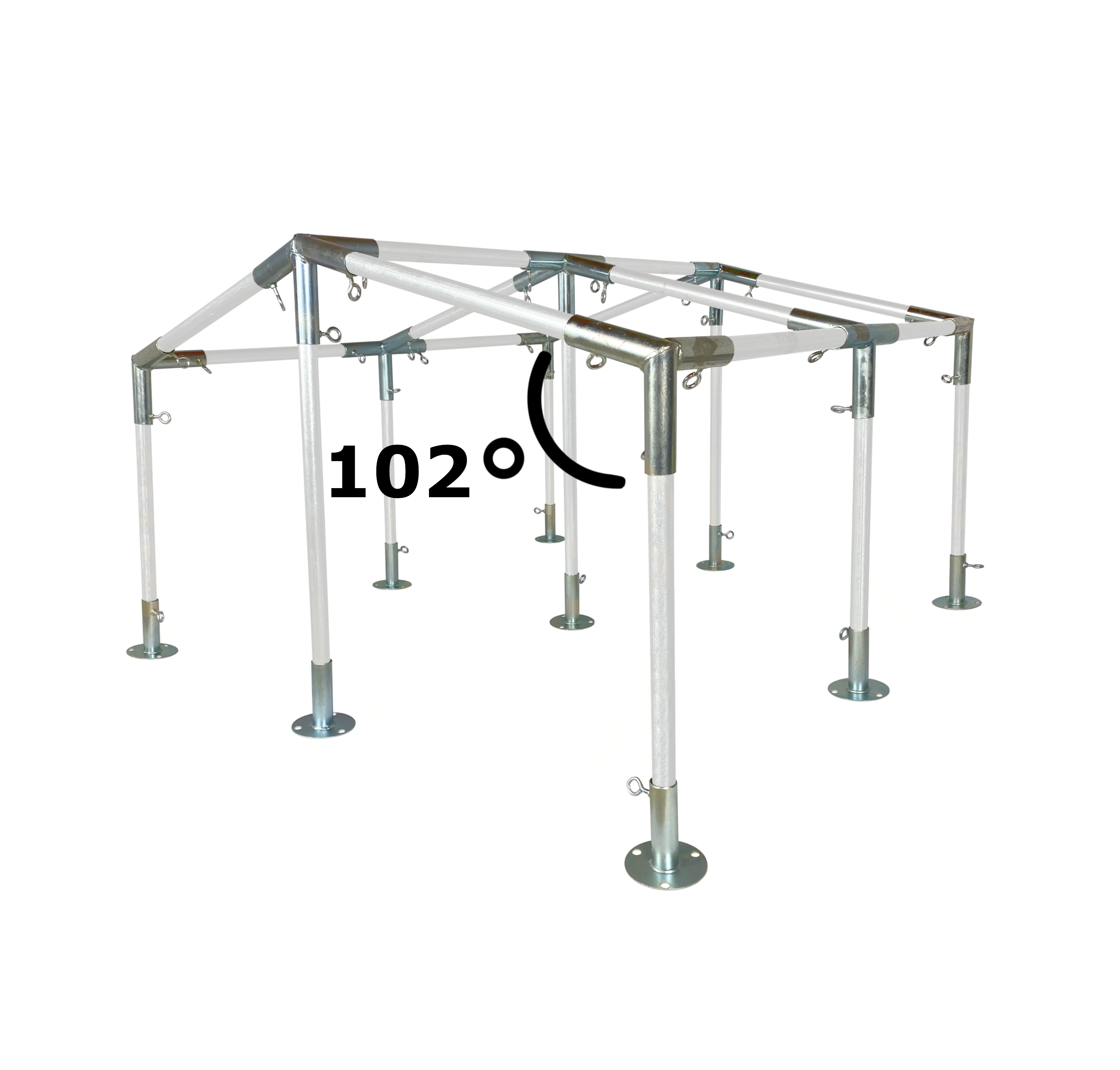 20' Wide Low Peak with Center Legs Kits – Cowboy Canopy