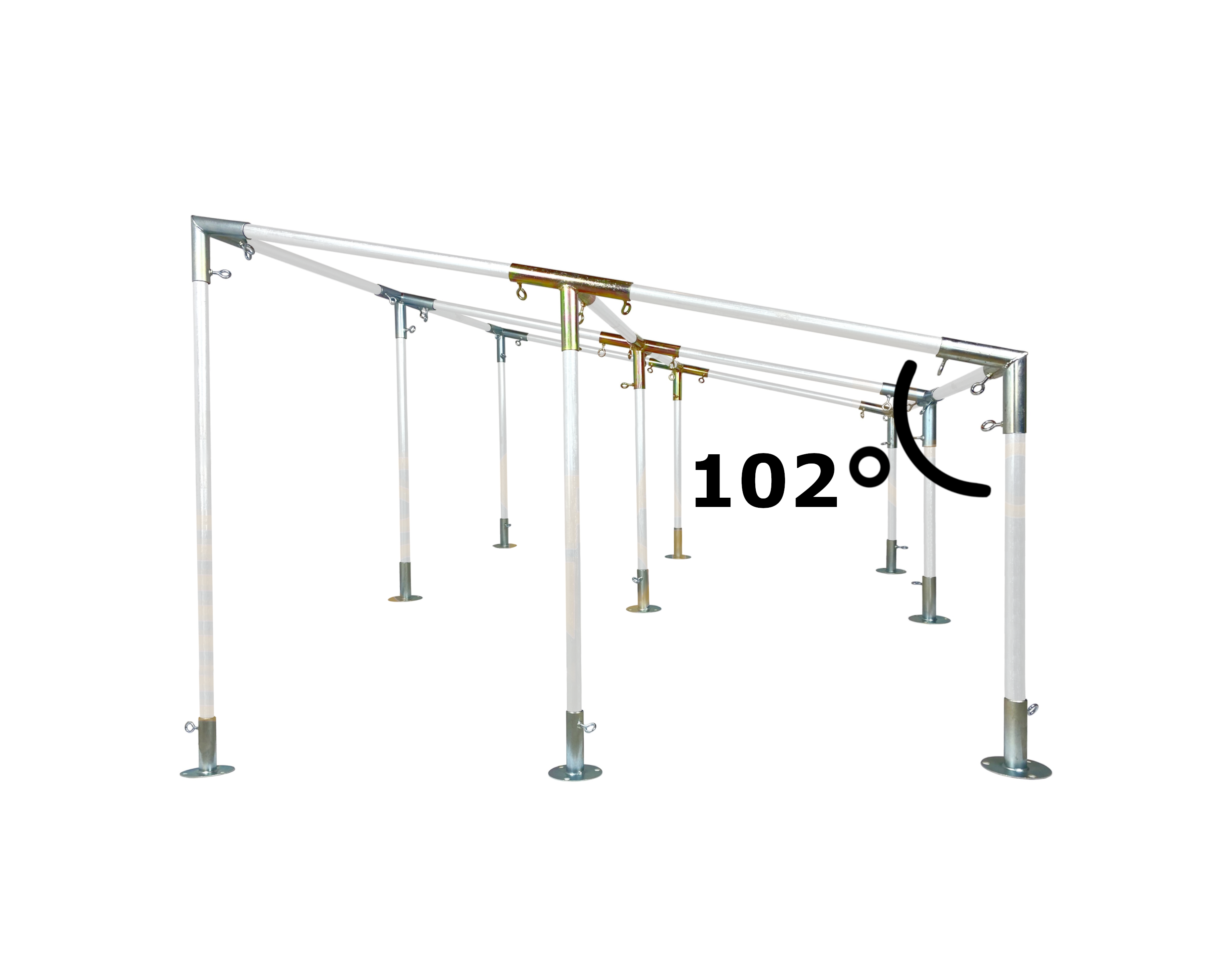 20' Wide Slope with Center Legs Kits – Cowboy Canopy
