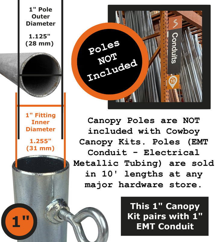 Slope (Lean-To) Kits – Cowboy Canopy