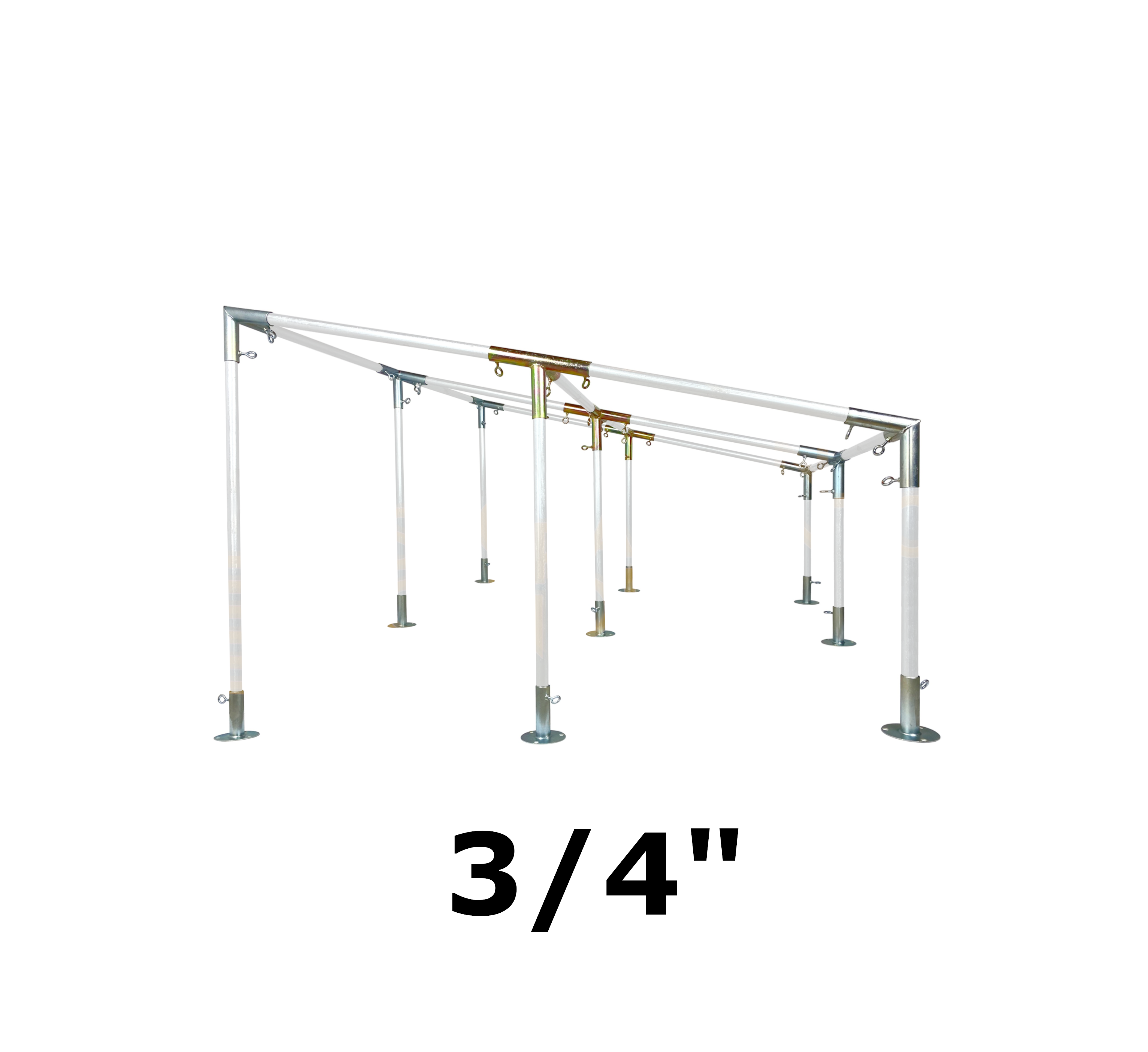 20' Wide Slope with Center Legs Canopy Kits (3/4") – Cowboy Canopy