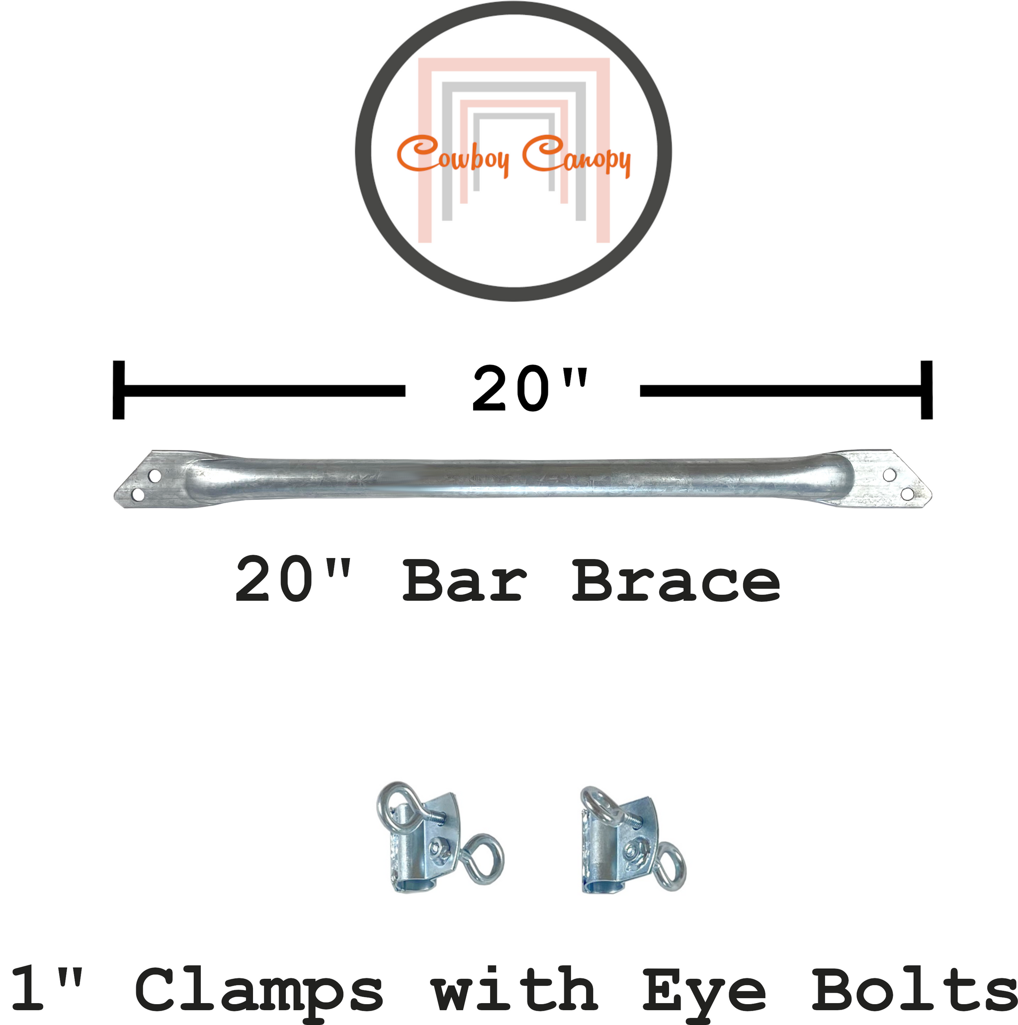 20" Bar Brace – Cowboy Canopy